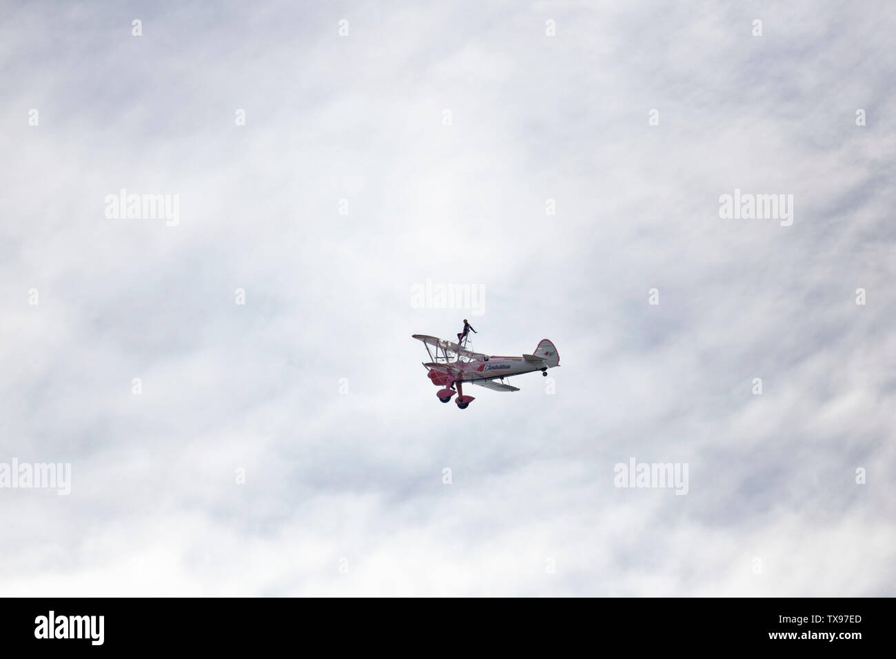 Paris-Le Bourget, France. 23rd June, 2019. Emiliano Del Buono pilots ...