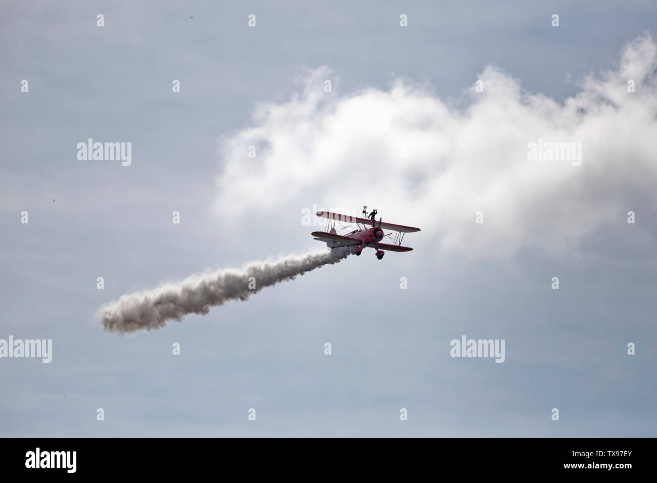 Paris-Le Bourget, France. 23rd June, 2019. Emiliano Del Buono pilots ...