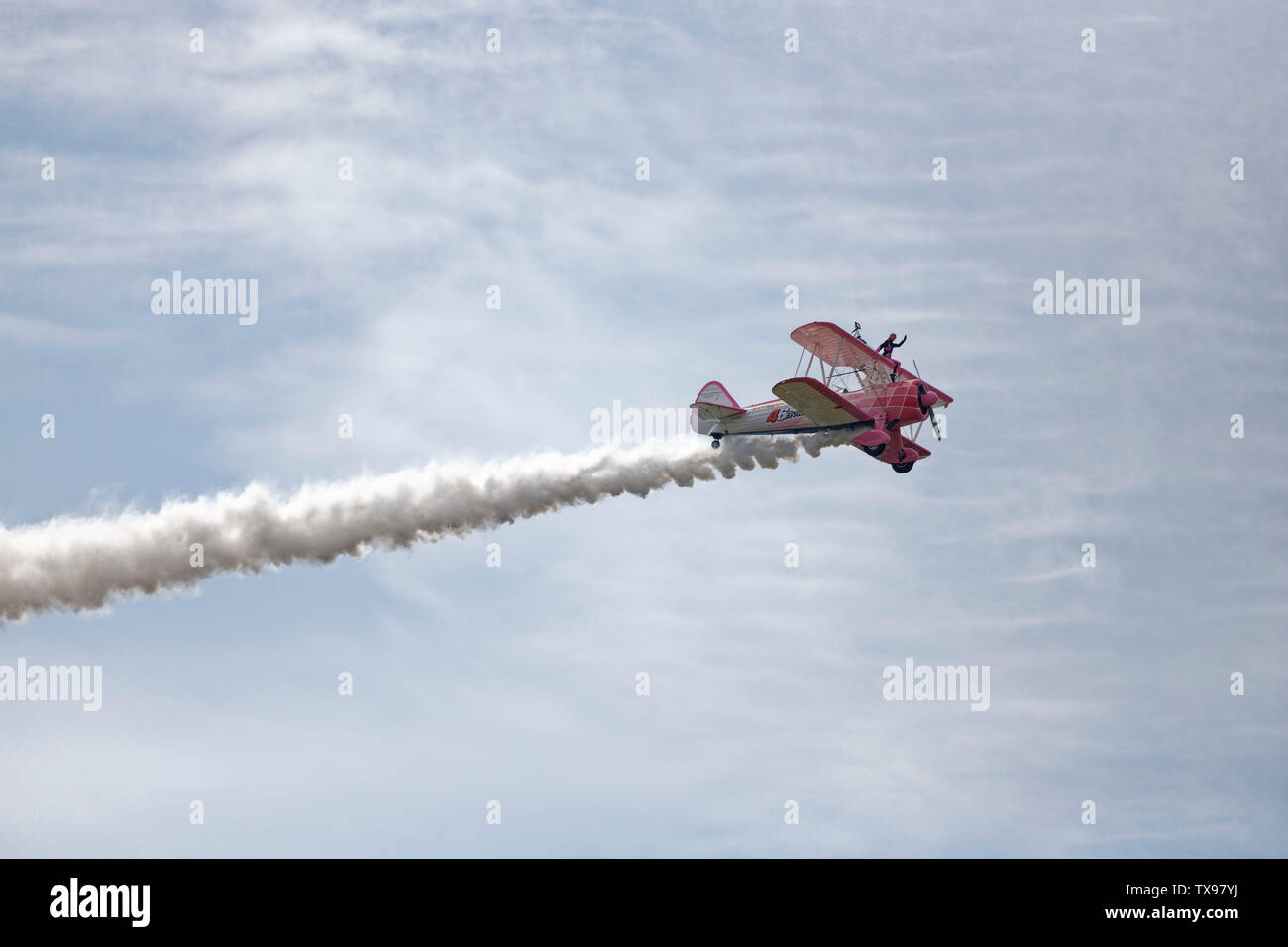Paris-Le Bourget, France. 23rd June, 2019. Emiliano Del Buono pilots ...