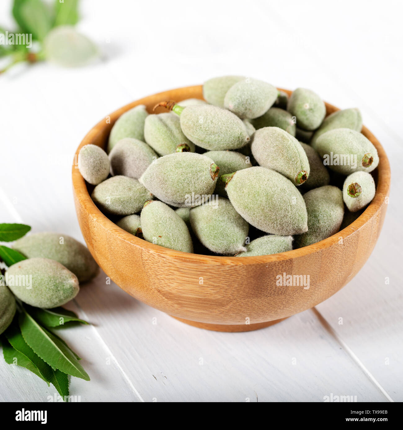Almonds in a tree hi-res stock photography and images - Alamy