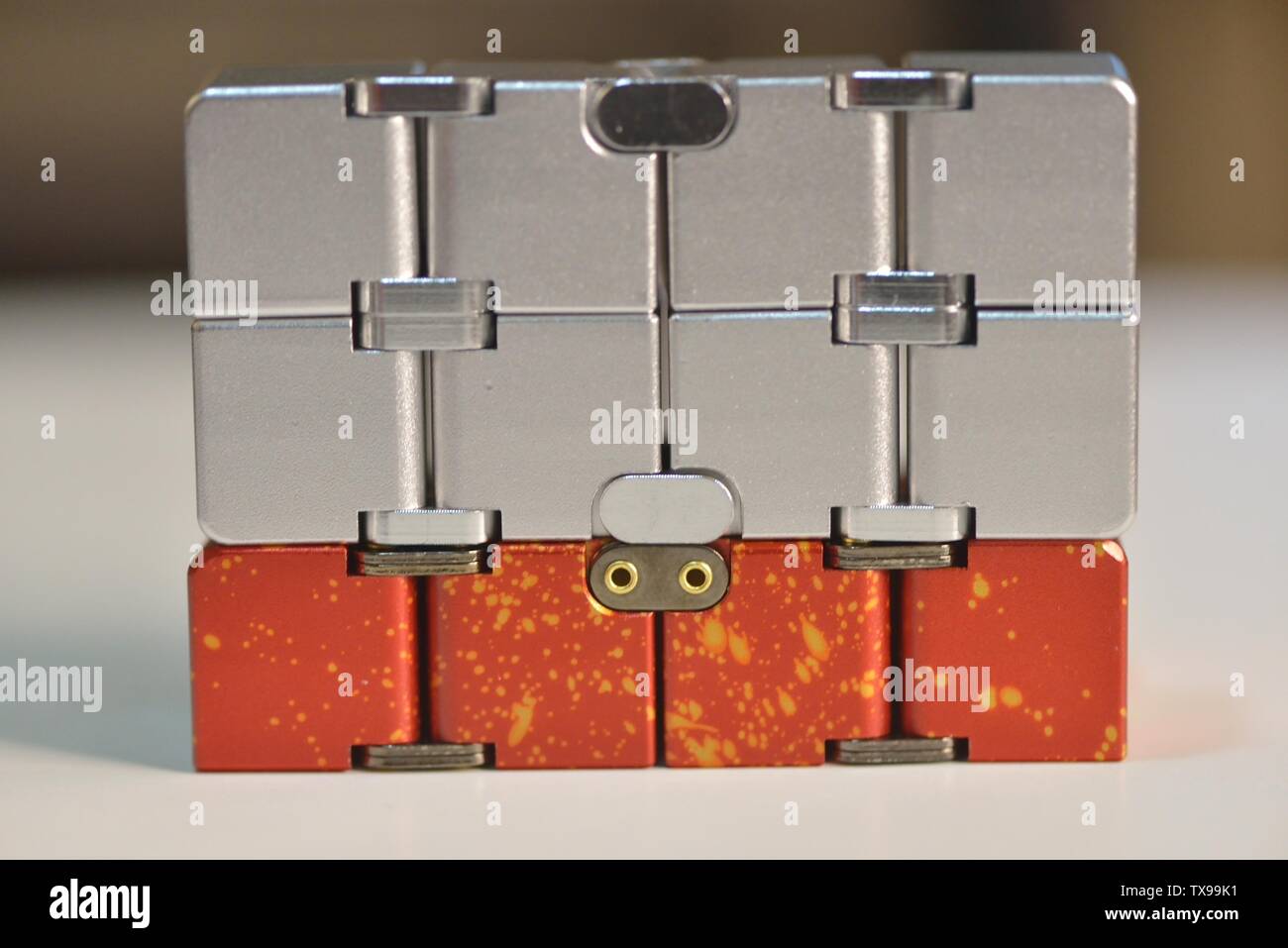 Toy Rubik's Cube still life set for children art design Stock Photo - Alamy