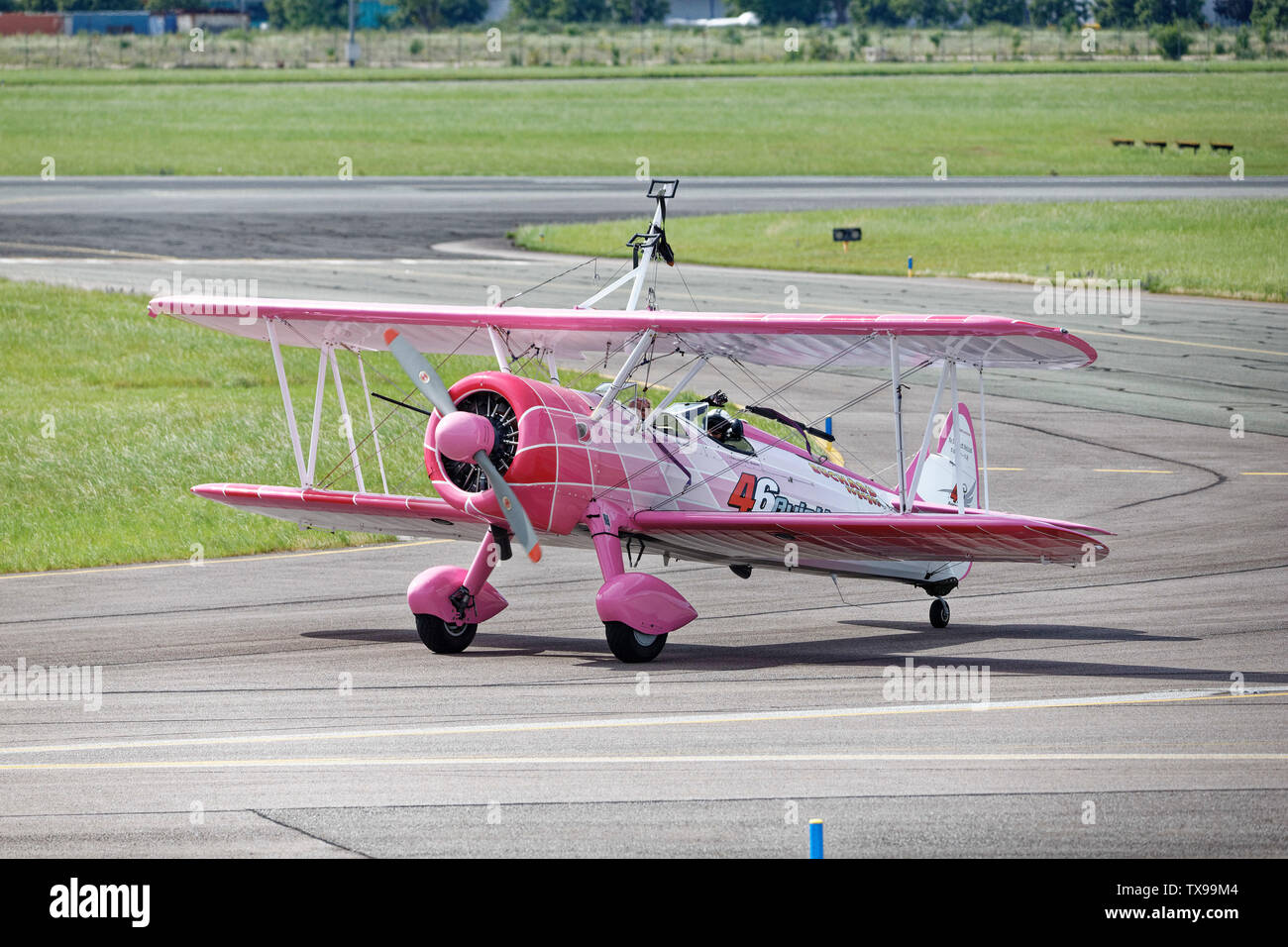 Paris-Le Bourget, France. 23rd June, 2019. Emiliano Del Buono pilots ...