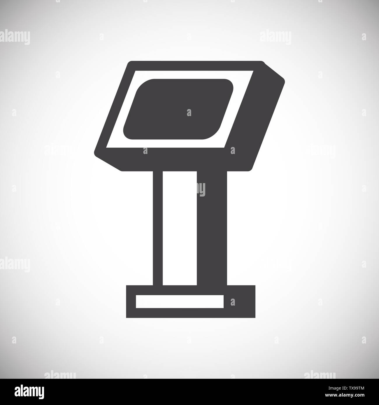 Pos terminal icon on background for graphic and web design. Simple ...