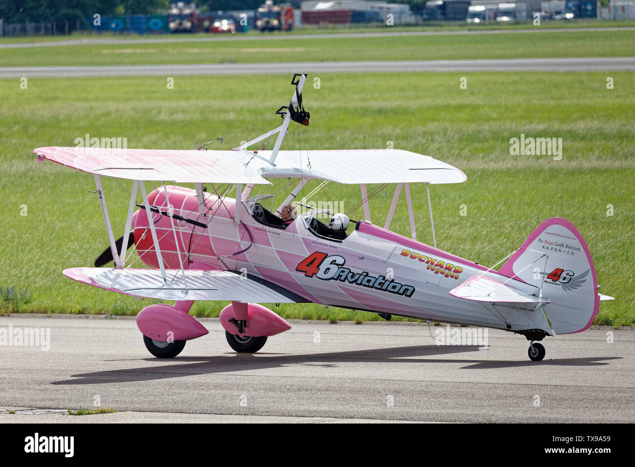 Paris-Le Bourget, France. 23rd June, 2019. Emiliano Del Buono pilots ...