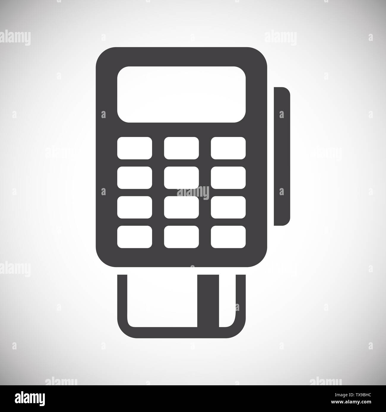 Bank teller pos machine Stock Vector Images - Alamy