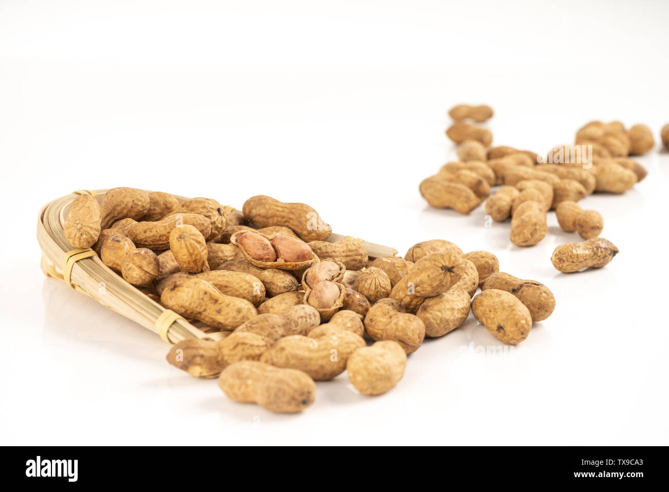 Multi-flavored thin-skinned peanuts Stock Photo - Alamy