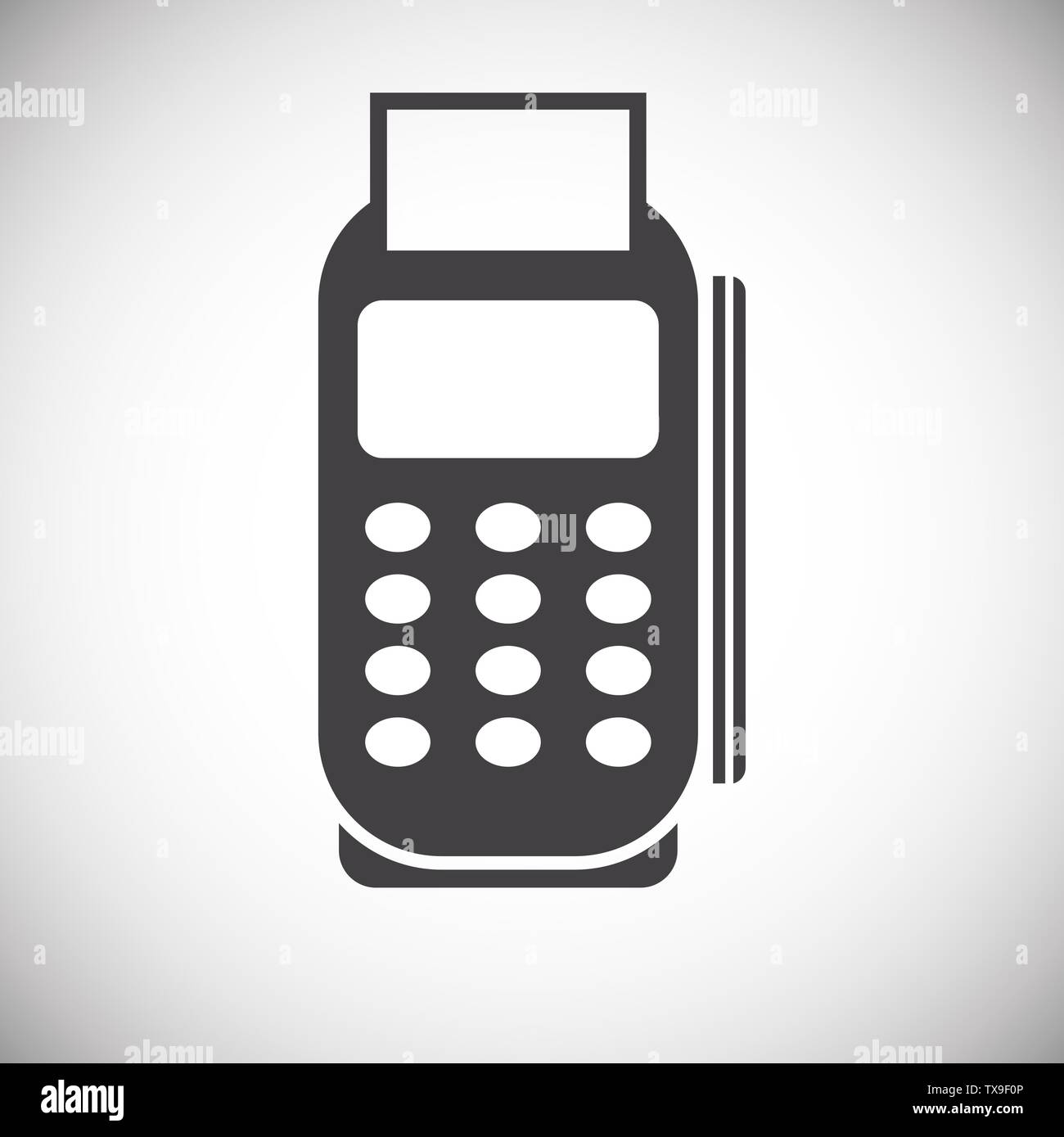 Pos terminal icon on background for graphic and web design. Simple ...