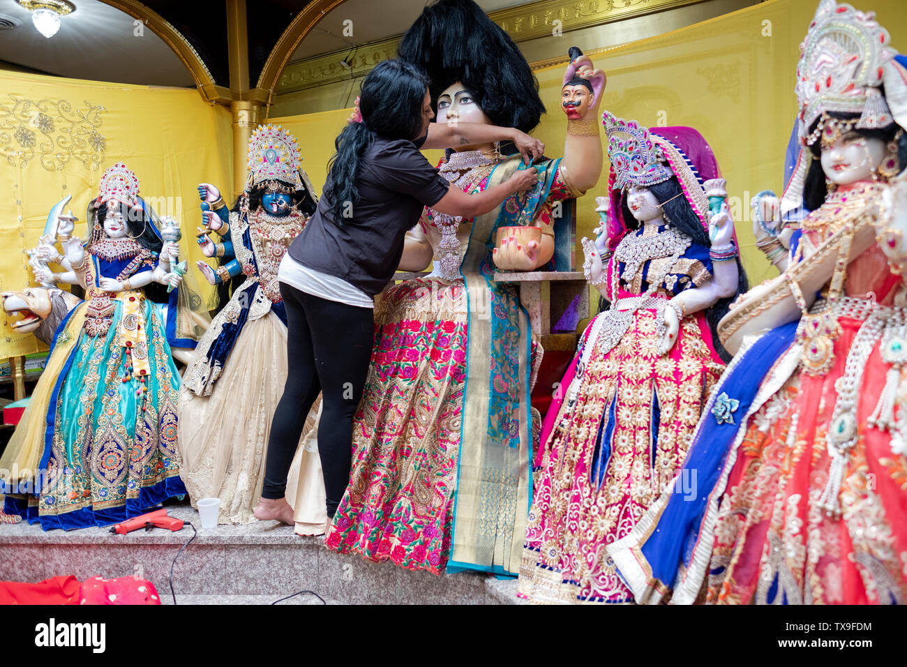 As part of a thanks giving ritual, a devout woman designed and ...
