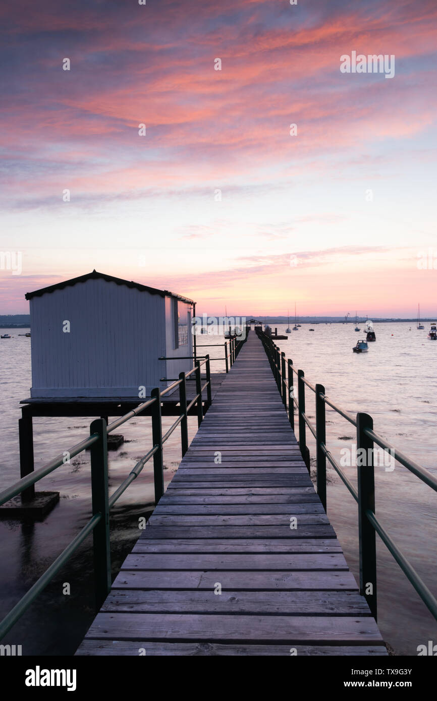 Wooden jetty on seaside hi-res stock photography and images - Alamy