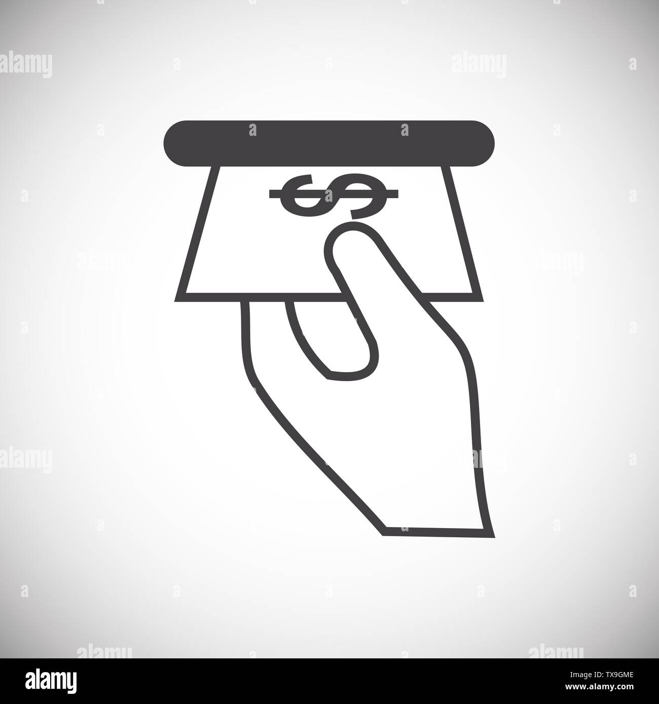 Pos terminal icon on background for graphic and web design. Simple ...