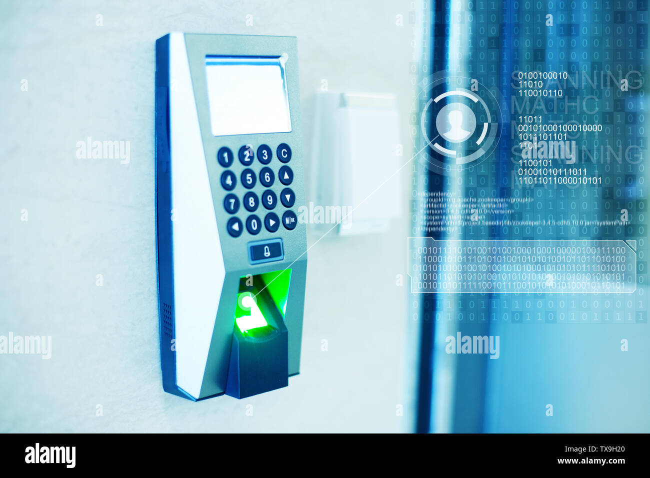 finger print scanner Stock Photo - Alamy