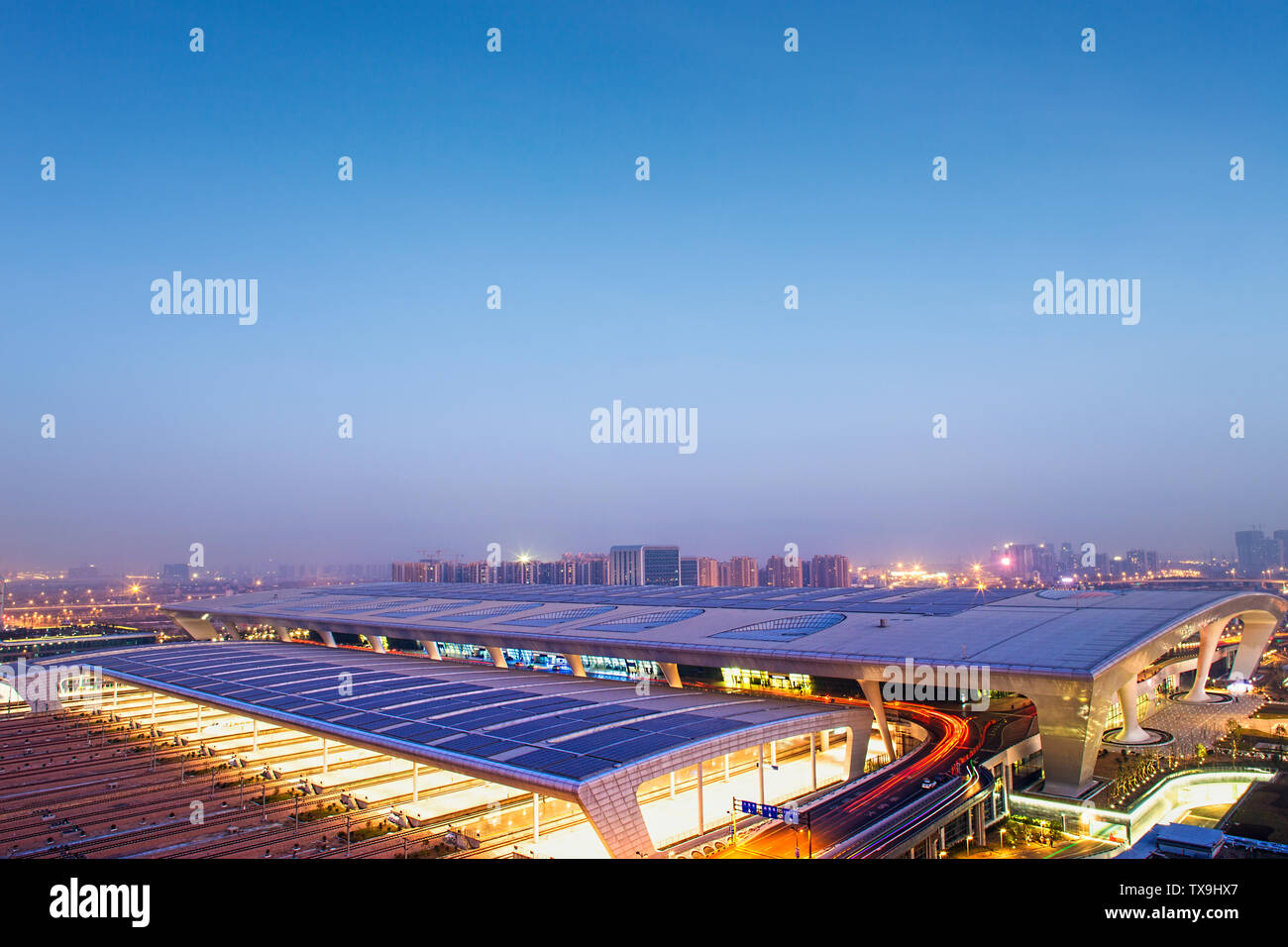 Railway Station, view from Tower Stock Photo - Alamy