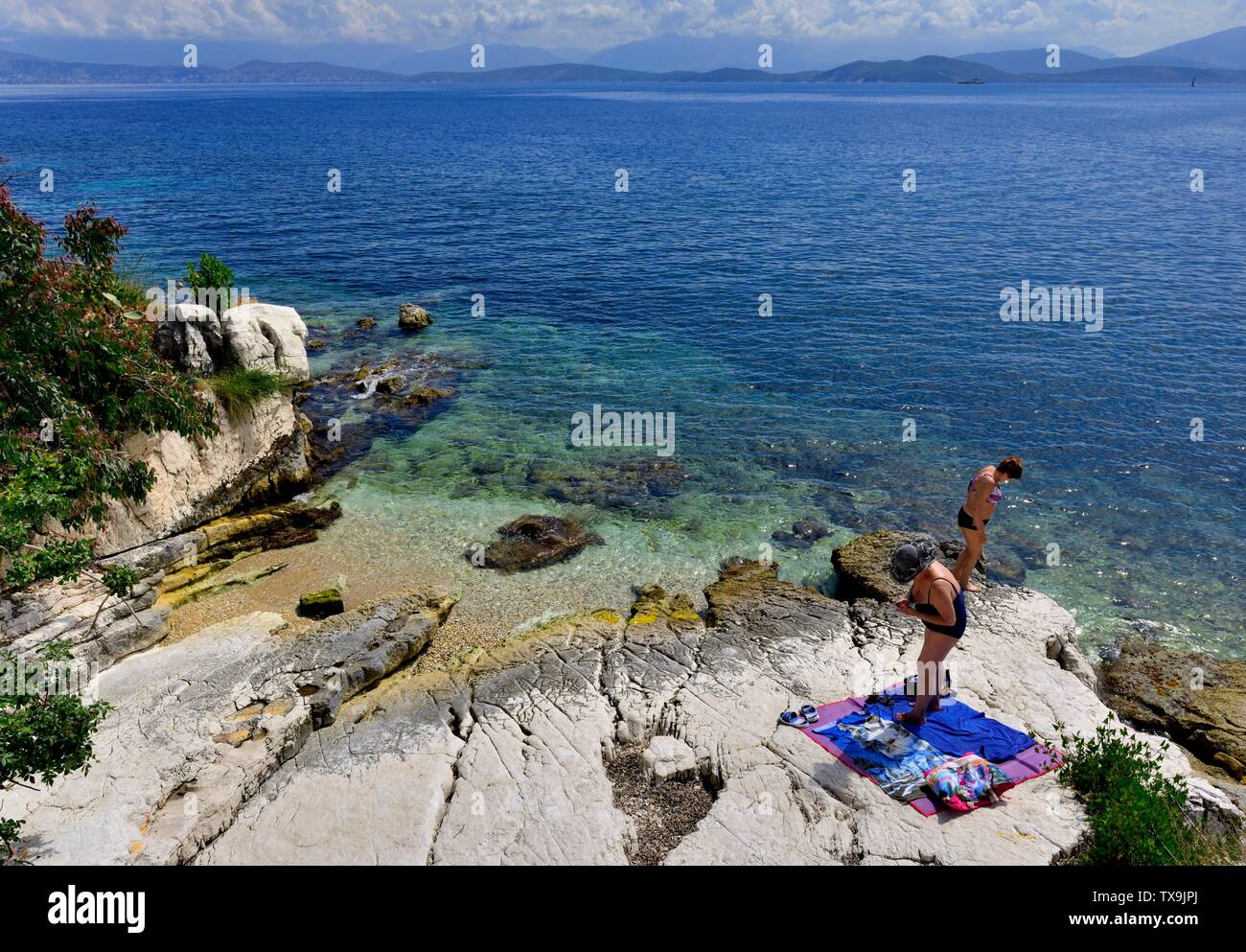 Kassiopi,Kassopaia,Ionian Islands, Corfu ,Greece Stock Photo - Alamy