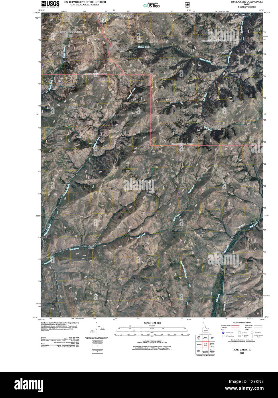 Trail creek Cut Out Stock Images & Pictures - Alamy