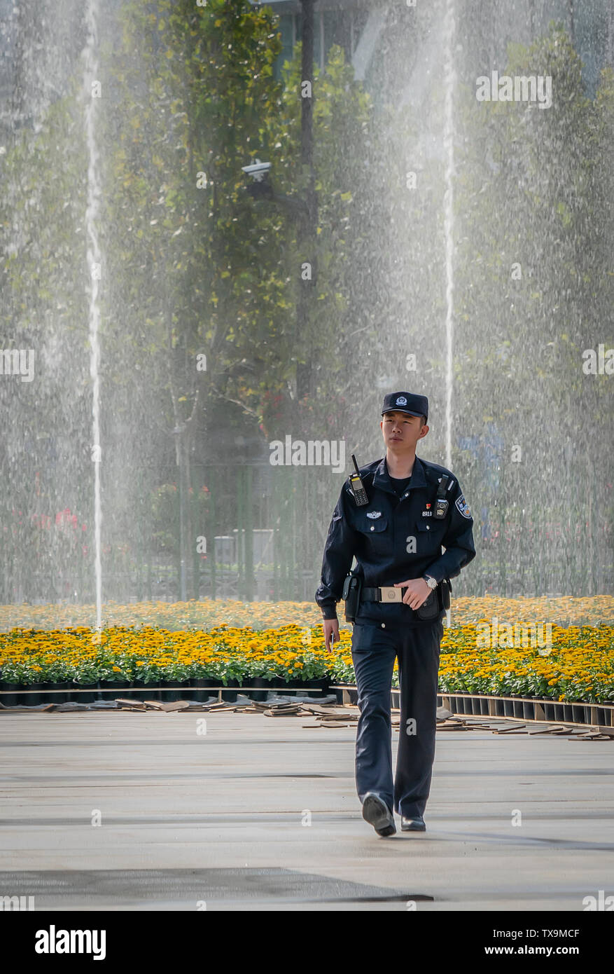 Daily training of police and special police officers at police stations ...