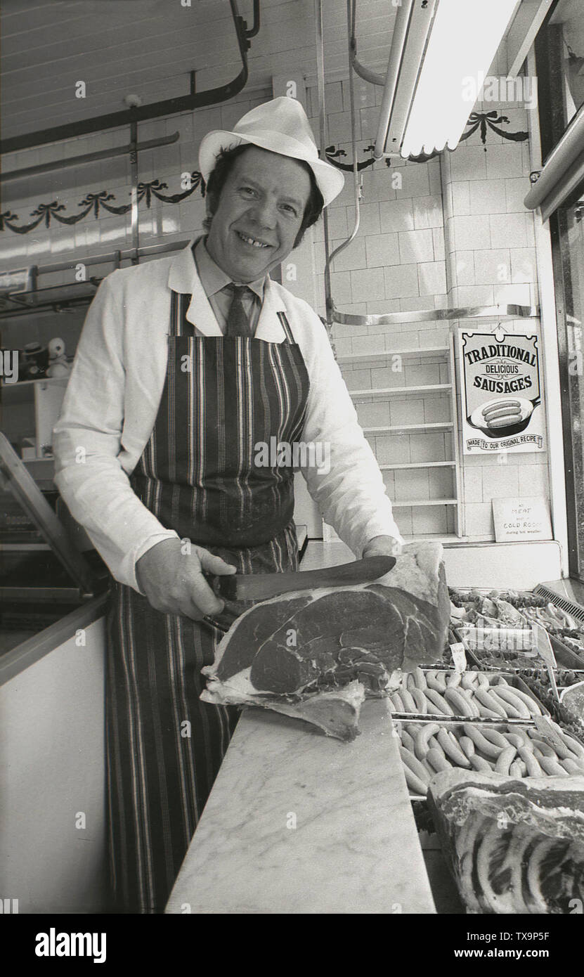 Butcher shop black and white hi-res stock photography and images - Alamy