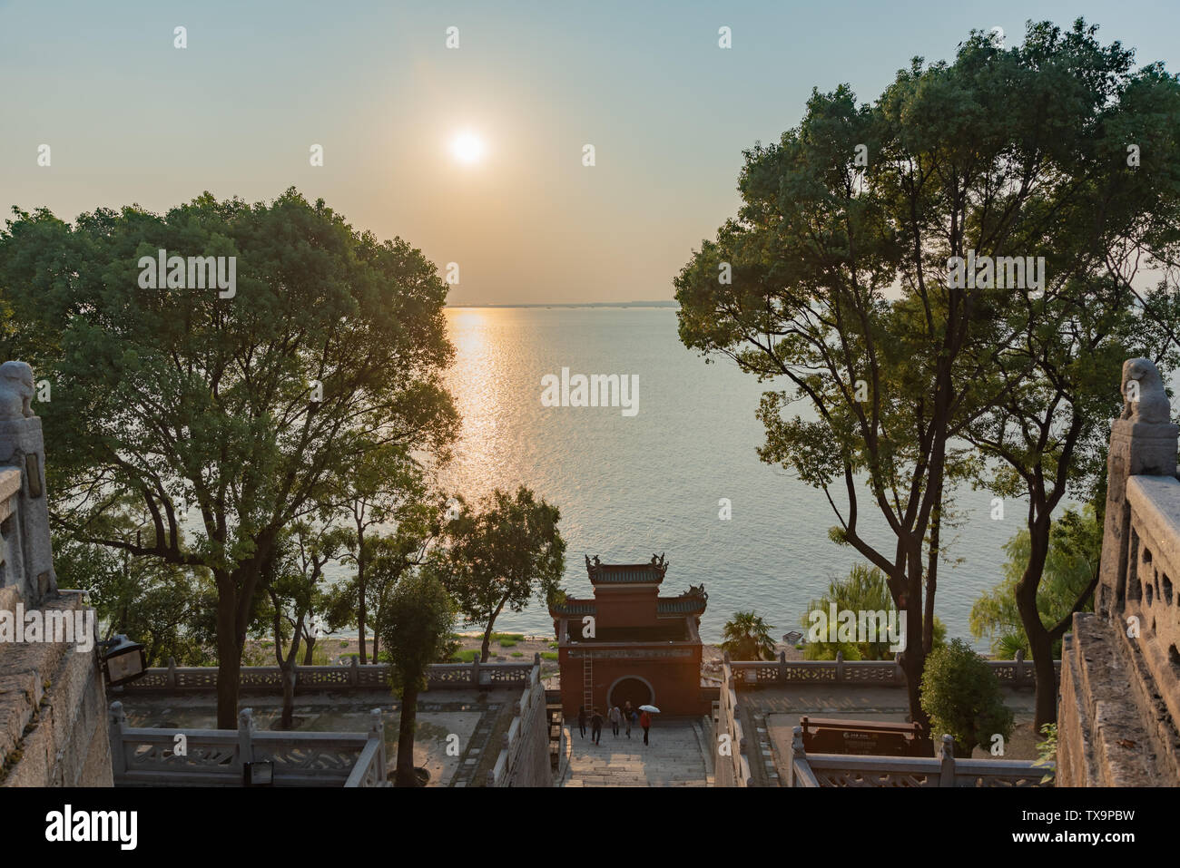 Look at Dongting Lake under Yueyanglou Stock Photo - Alamy