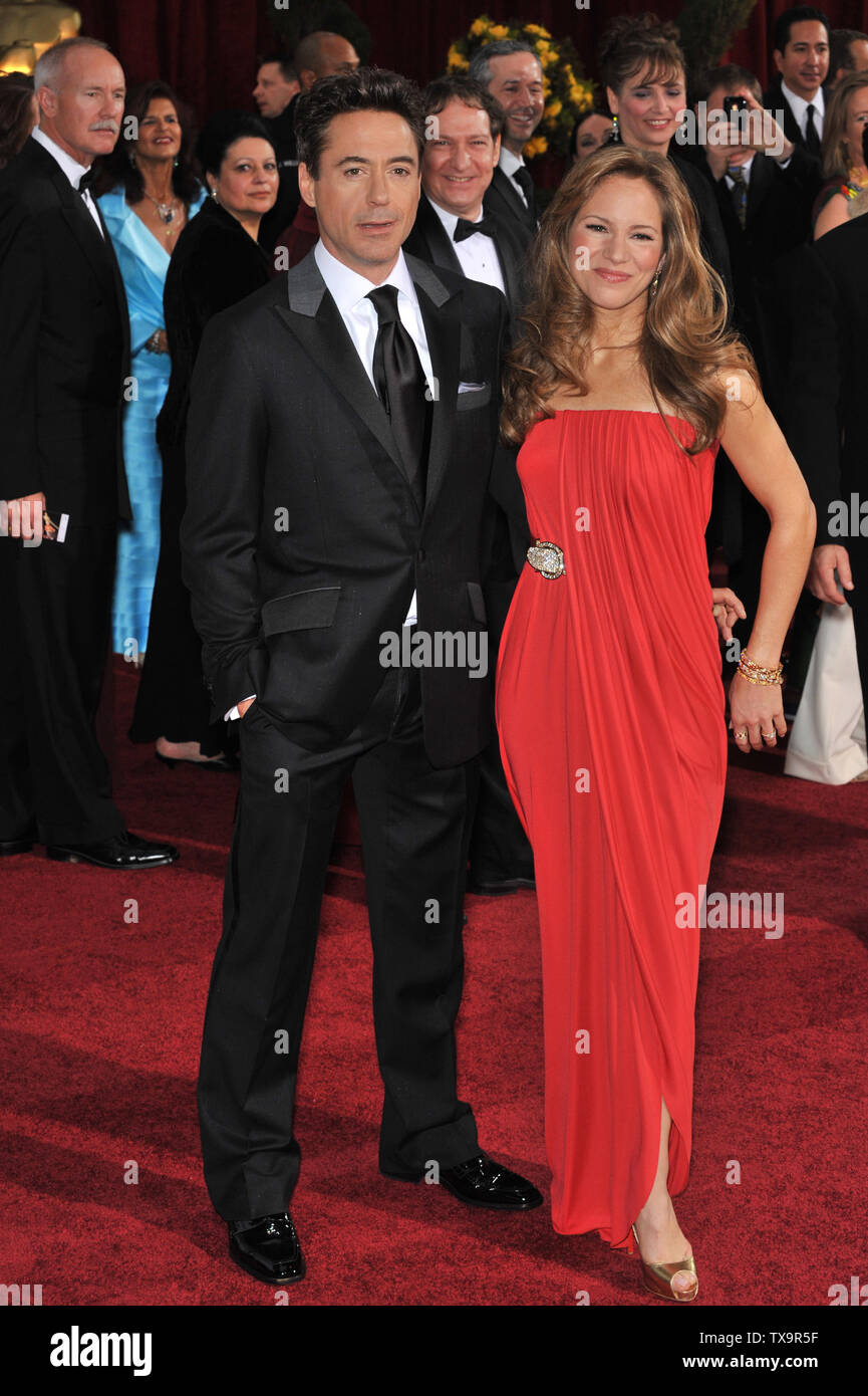 LOS ANGELES, CA. February 22, 2009: Robert Downey Jr. & Susan Levin at the 81st Academy Awards ...