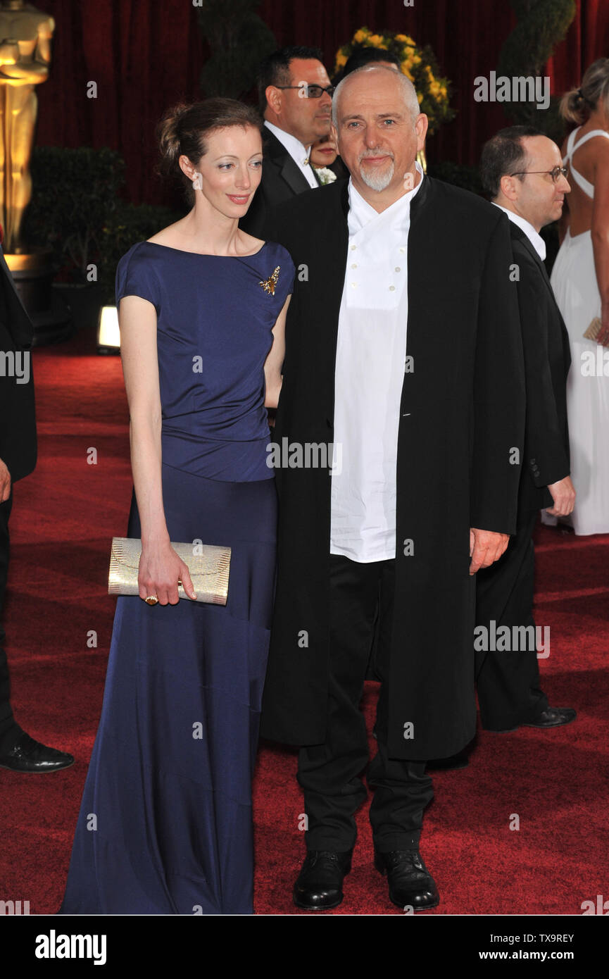 LOS ANGELES, CA. February 22, 2009: Meabh Flynn & Peter Gabriel at the ...