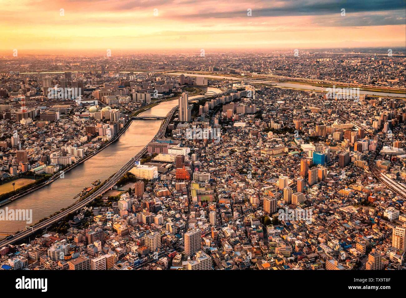 A bird's eye view of Tokyo Stock Photo - Alamy