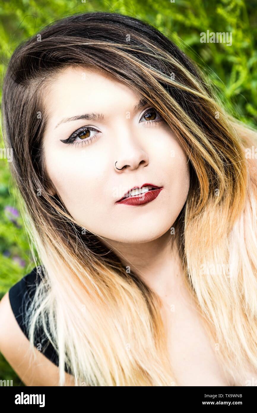 Red hair zombie girl hi-res stock photography and images - Alamy