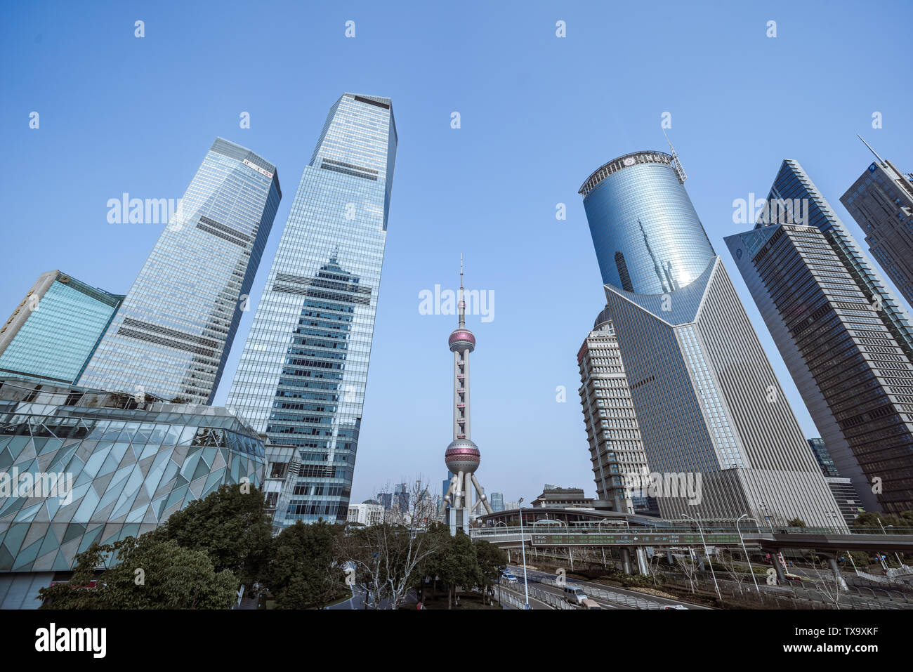 Landscape of Lujiazui, Shanghai Stock Photo - Alamy