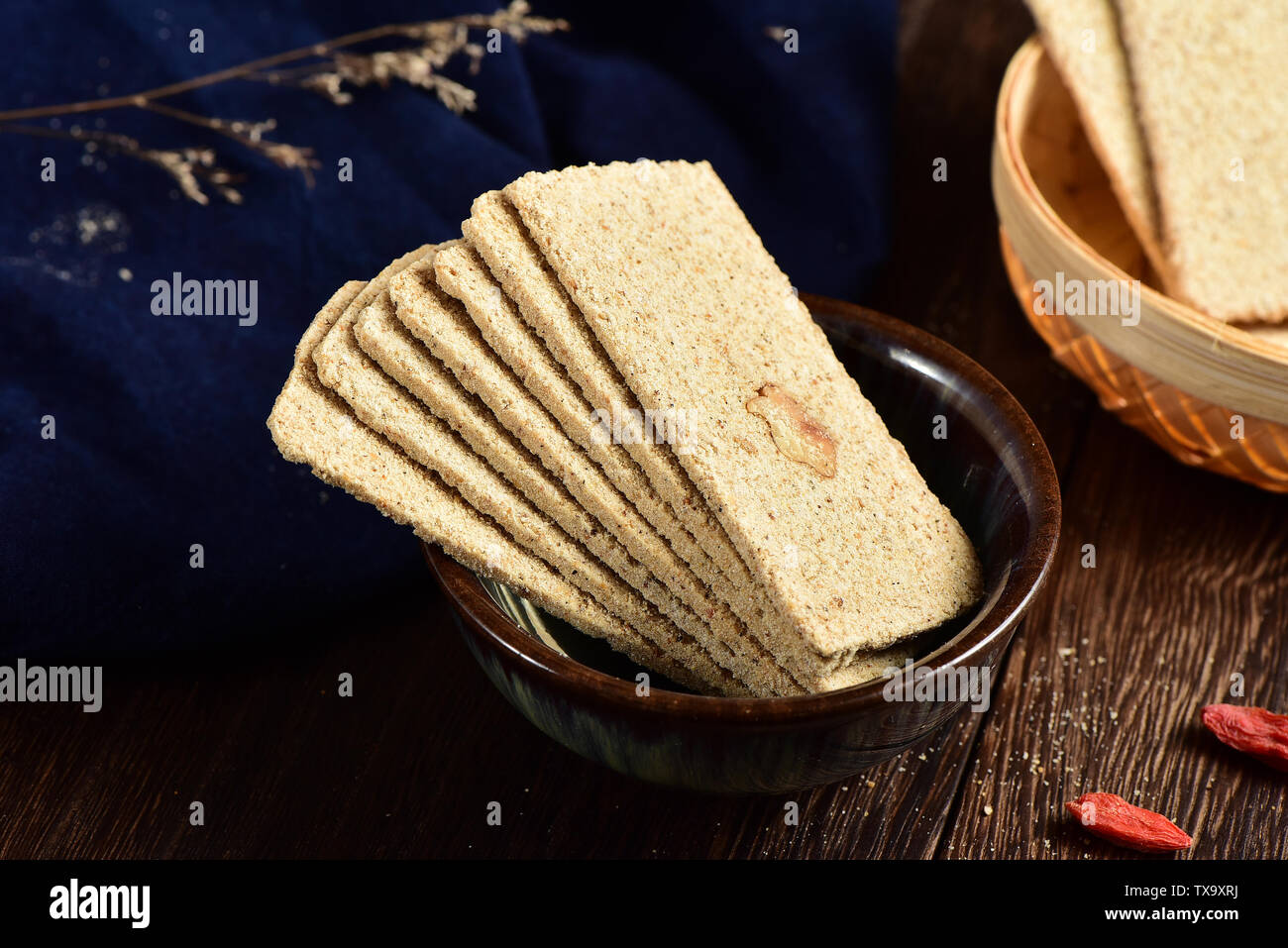 Pac-embedded hemp cake Stock Photo - Alamy