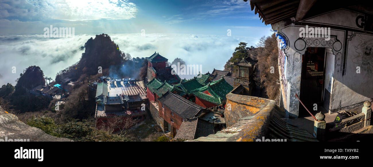 Taihe Palace in the sea of clouds Stock Photo - Alamy