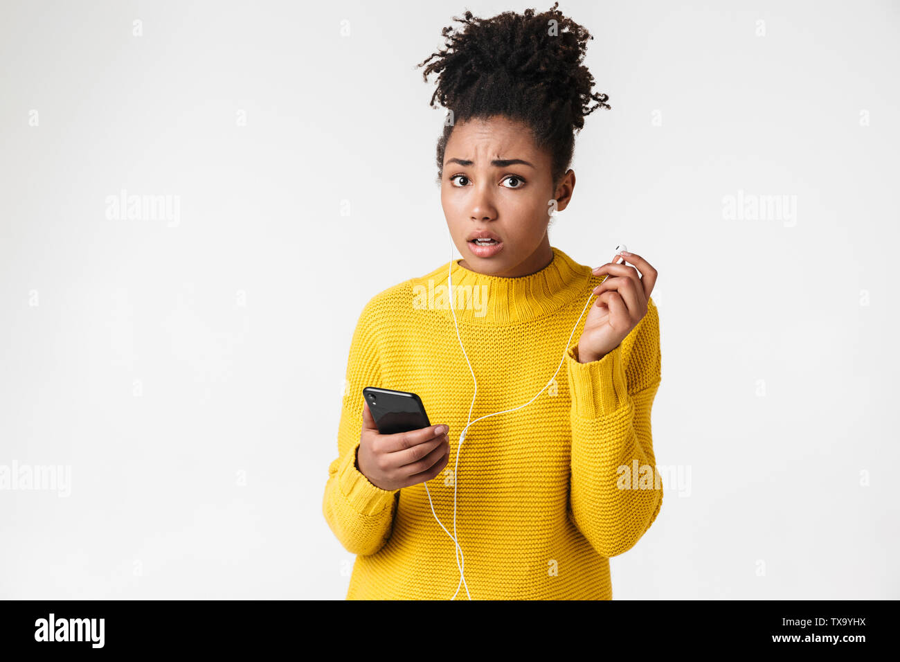 Embarrassed woman selfie hi-res stock photography and images - Alamy