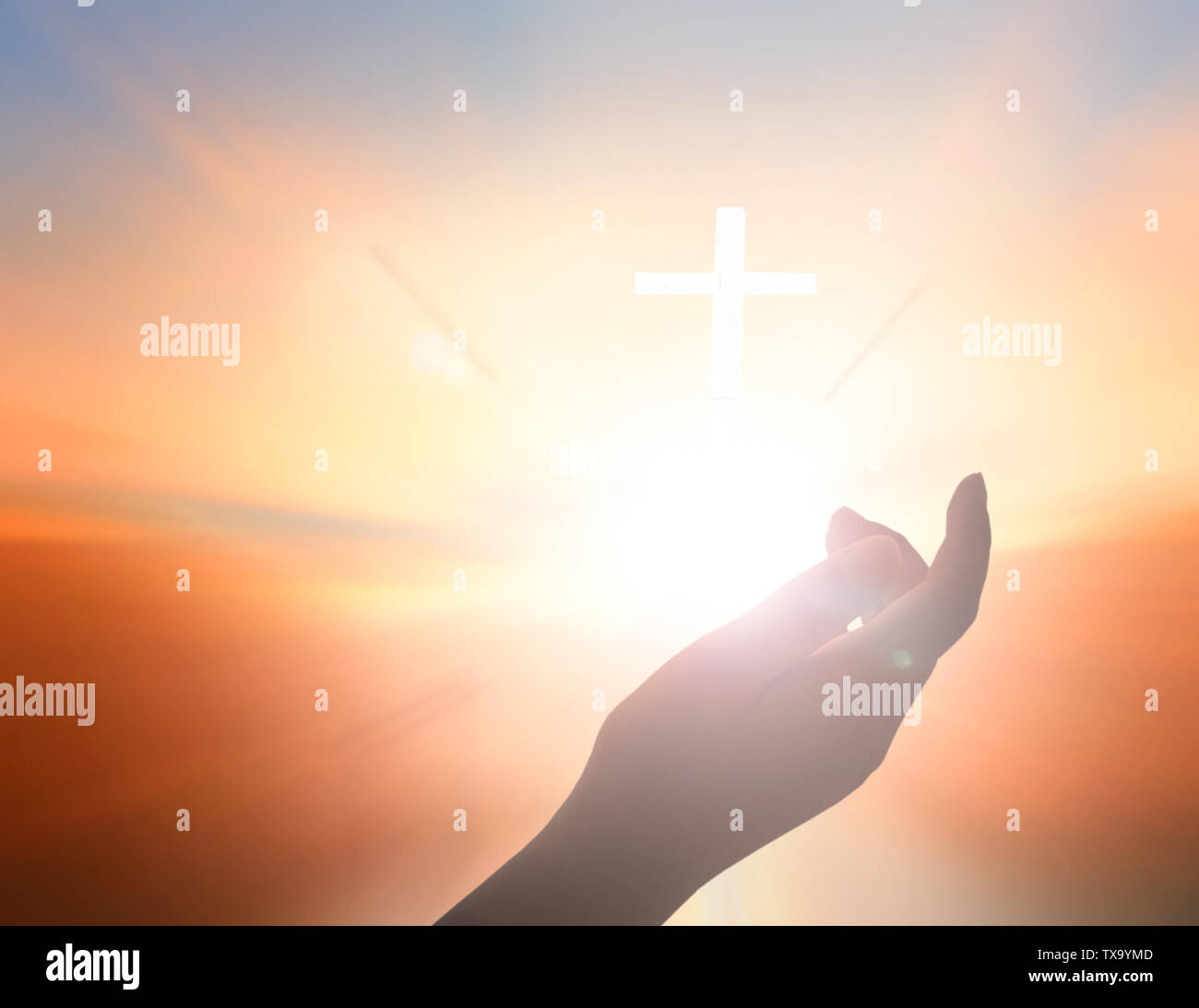 The hand of Christ Jesus Stock Photo - Alamy