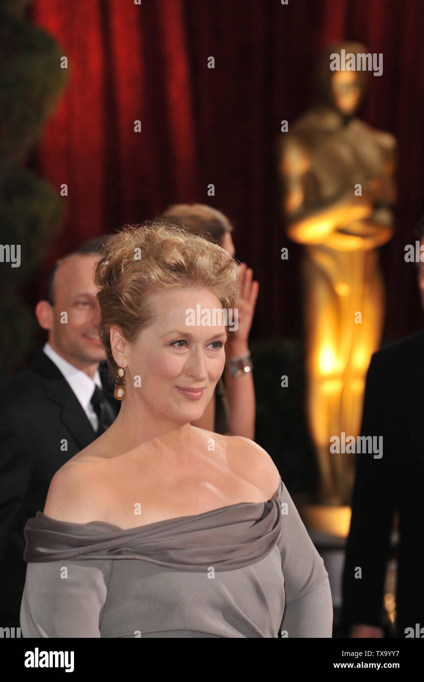LOS ANGELES, CA. February 22, 2009: Meryl Streep at the 81st Academy ...