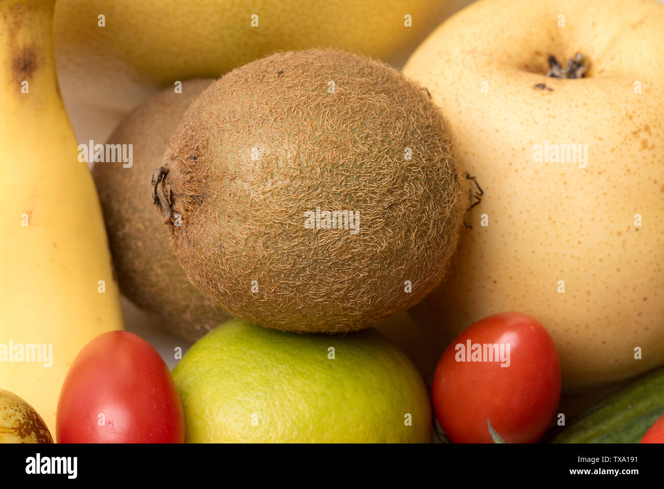 Fresh fruit combination Stock Photo - Alamy
