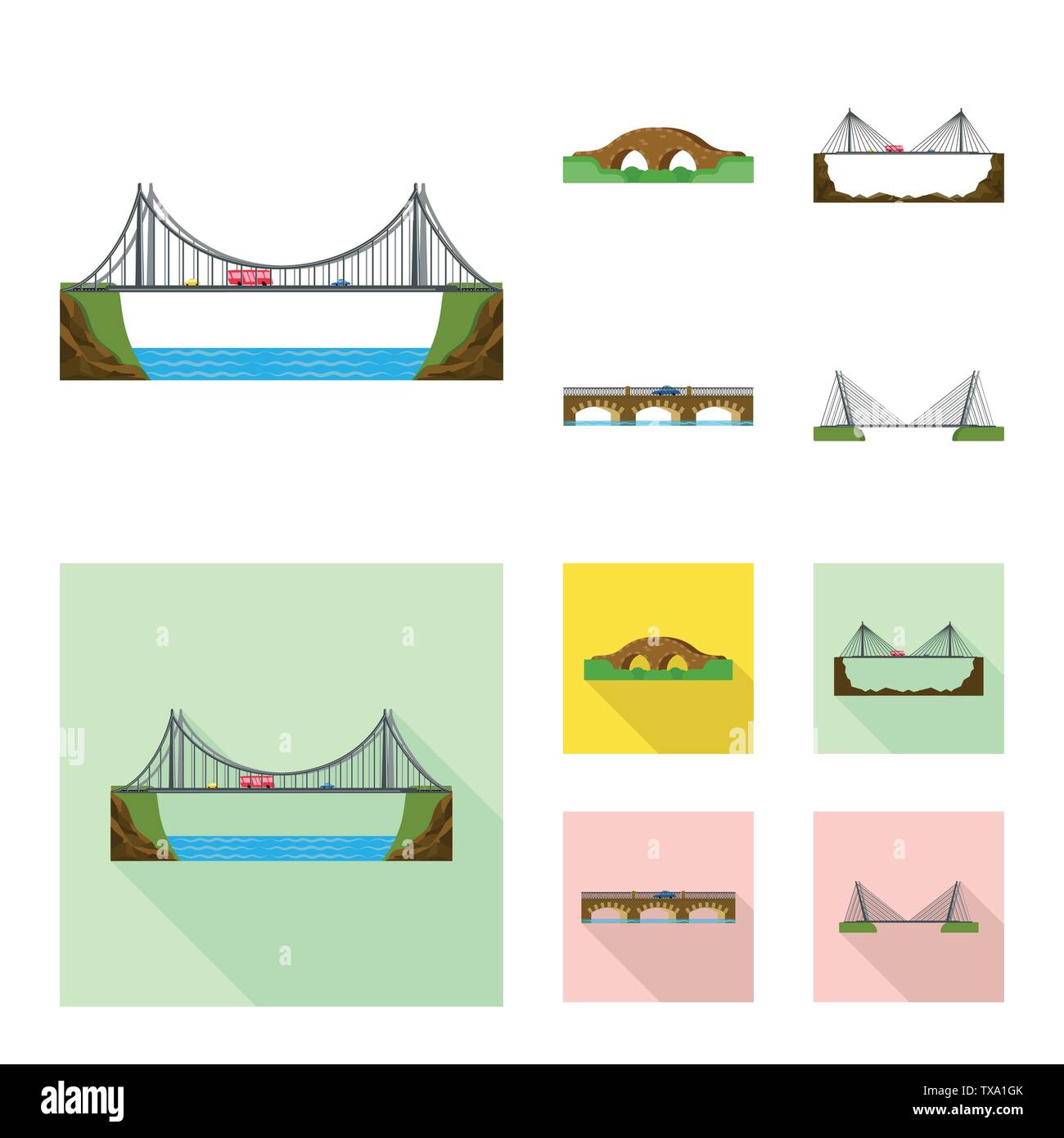 Vector design of connection and design sign. Collection of connection ...