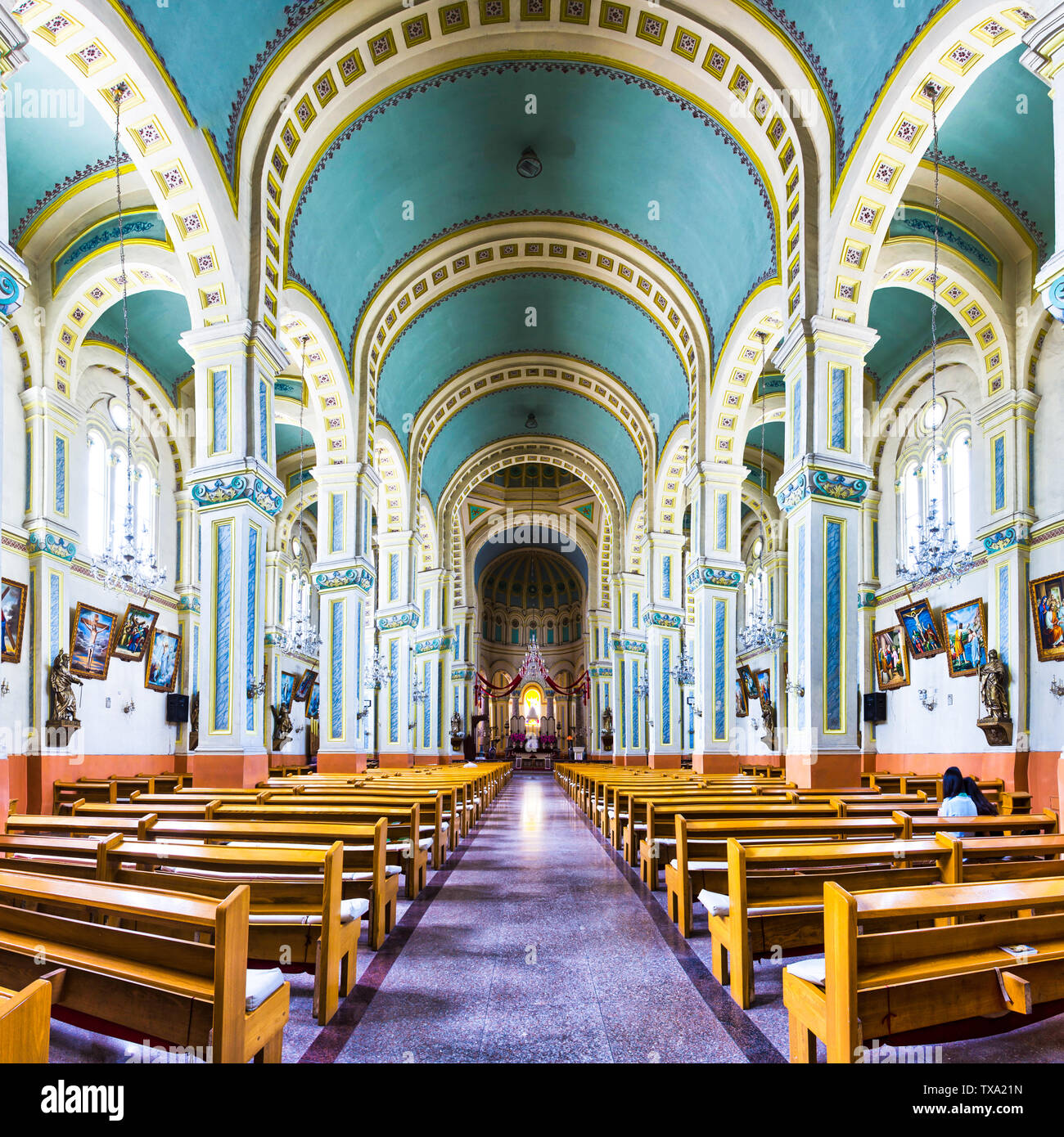 Church interior and decoration Stock Photo - Alamy