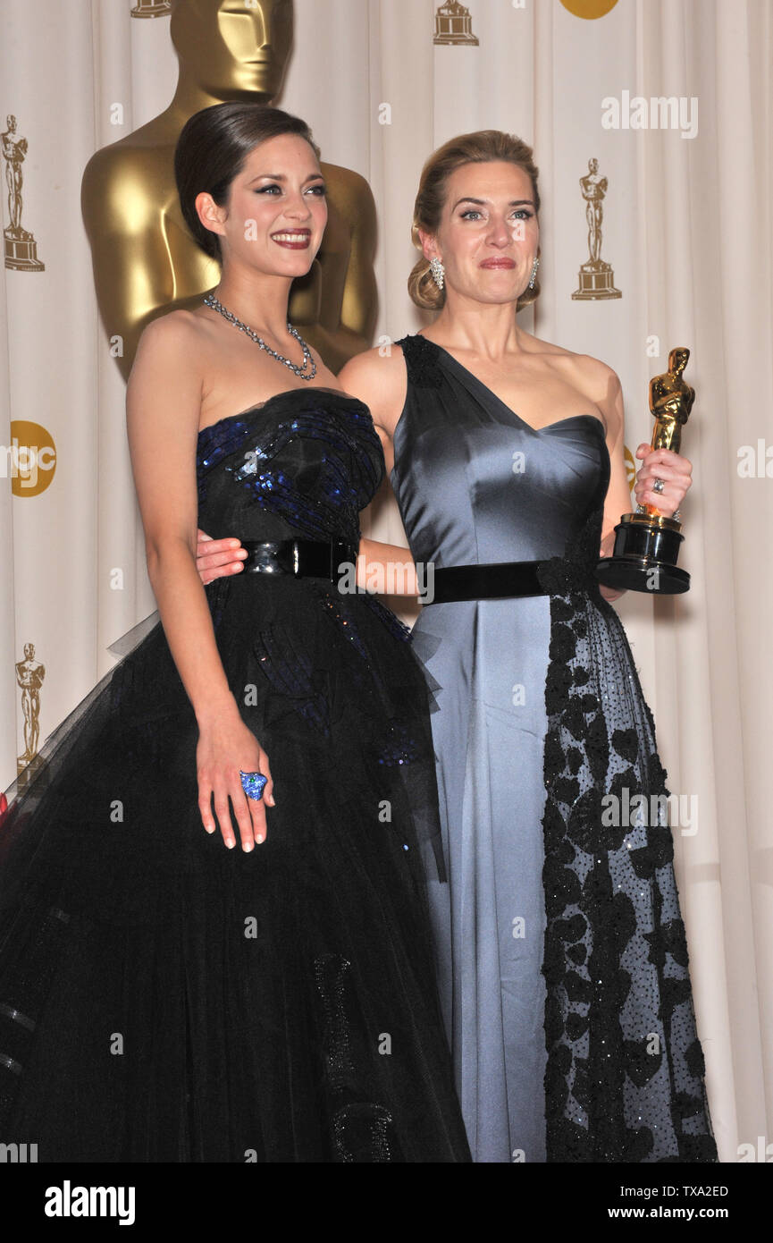 LOS ANGELES, CA. February 22, 2009: Marion Cotillard (left) & Kate ...