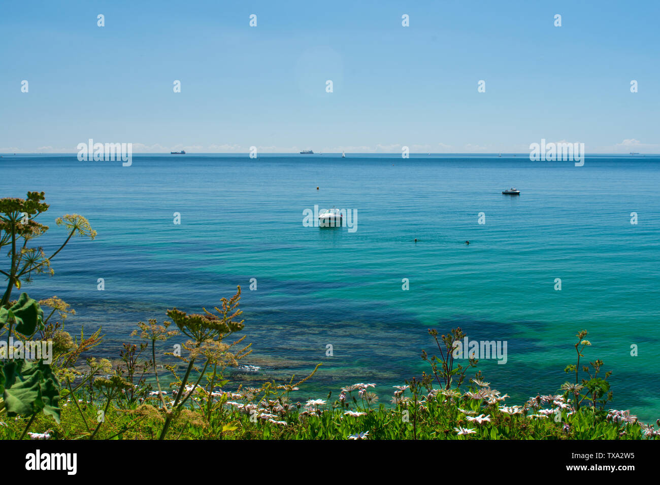A boat out at sea Stock Photo - Alamy
