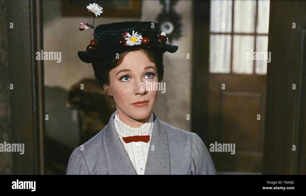USA. Julie Andrews in the ©Walt Disney film: Mary Poppins (1964 ...