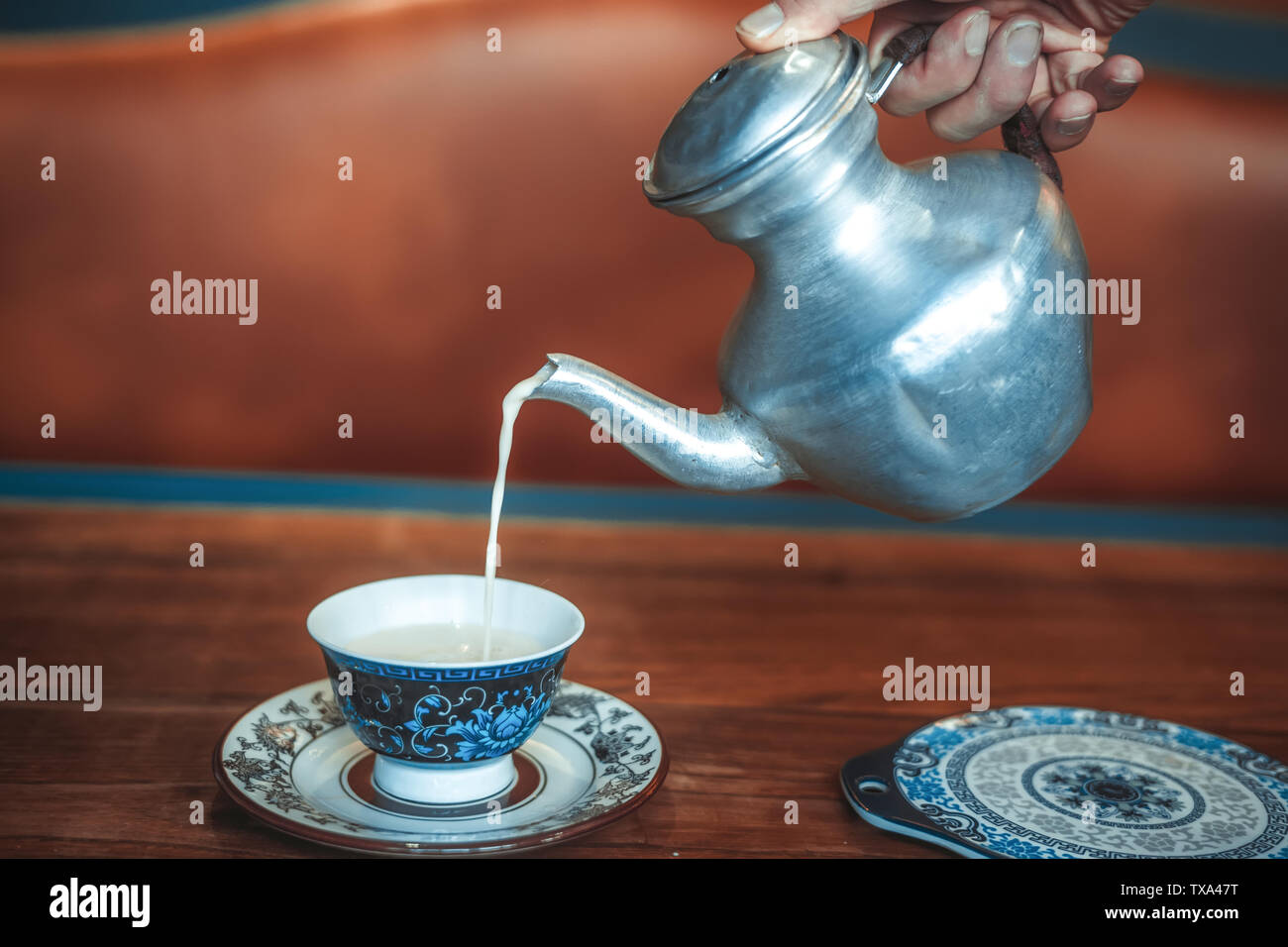 The smell of ghee tea Stock Photo - Alamy