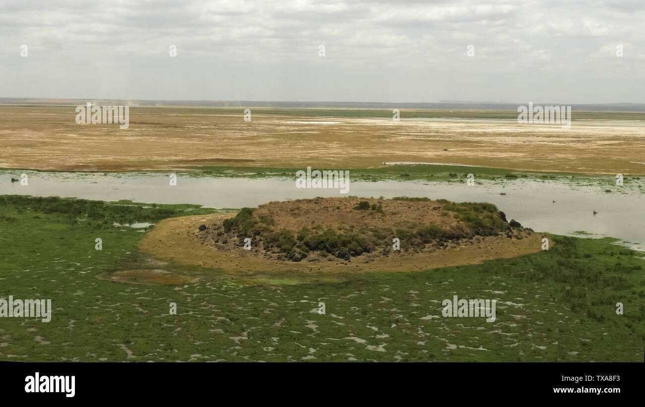 enkongu swamp and volcanic rock formation at amboseli Stock Photo - Alamy