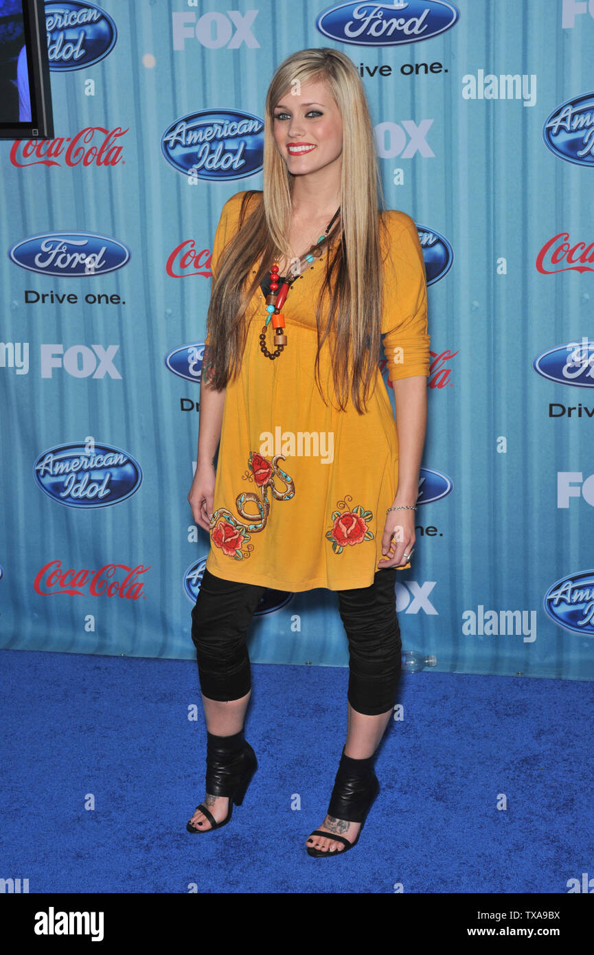 LOS ANGELES, CA. March 05, 2009: American Idol finalist Megan Corkrey ...