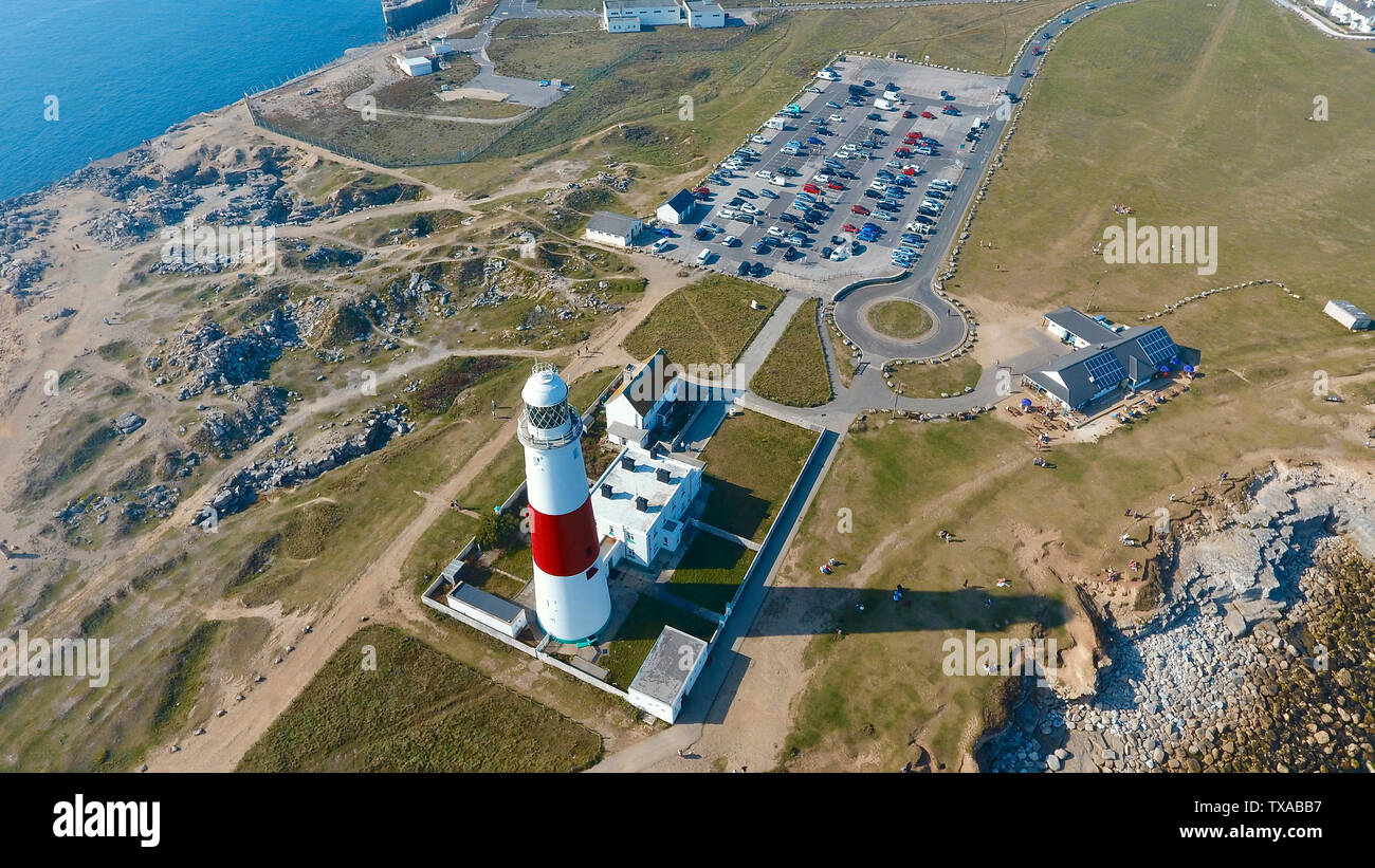 Aerial top down lighthouse in hi-res stock photography and images - Alamy