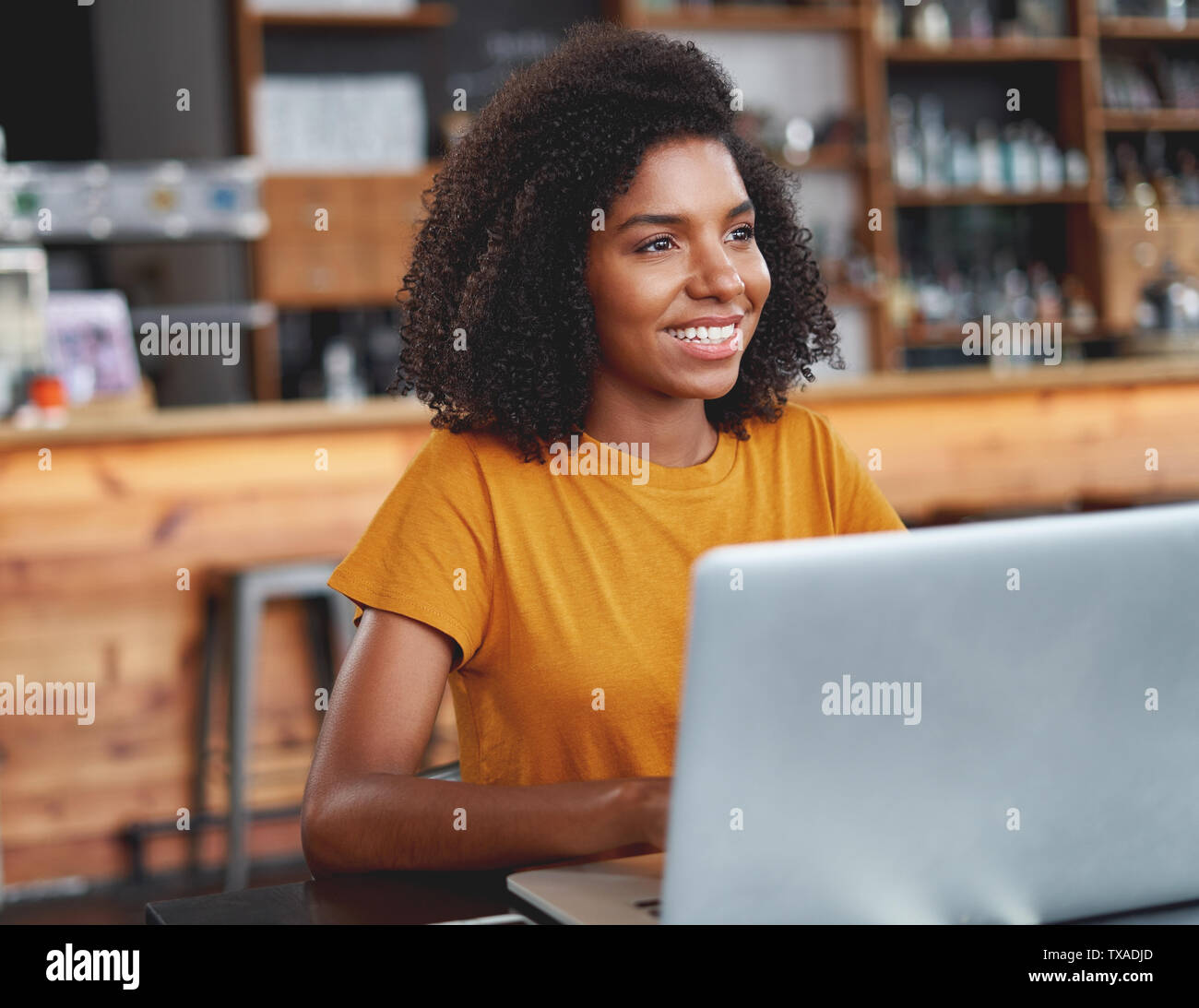 African american user hi-res stock photography and images - Alamy