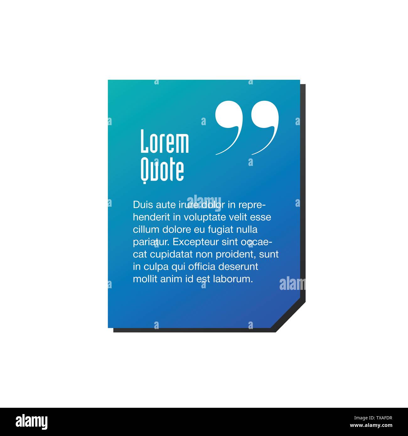 Innovative vector quotation template in quotes. Creative vector banner ...