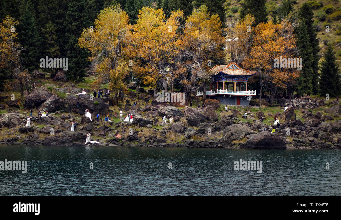 Colorful beach scenery Stock Photo - Alamy