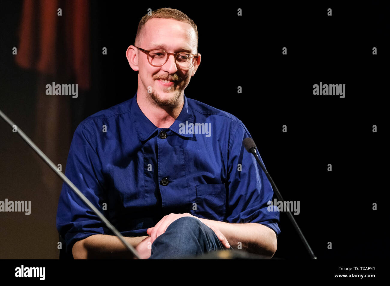 London, UK. 24th June, 2019. Leo Bill on stage at Mark Kermode in 3d on ...