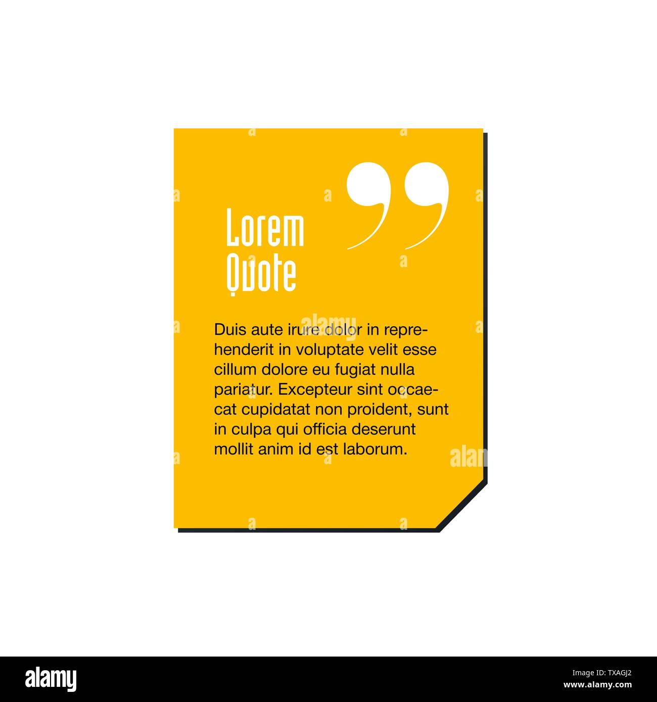 Innovative vector quotation template in quotes. Creative vector banner ...