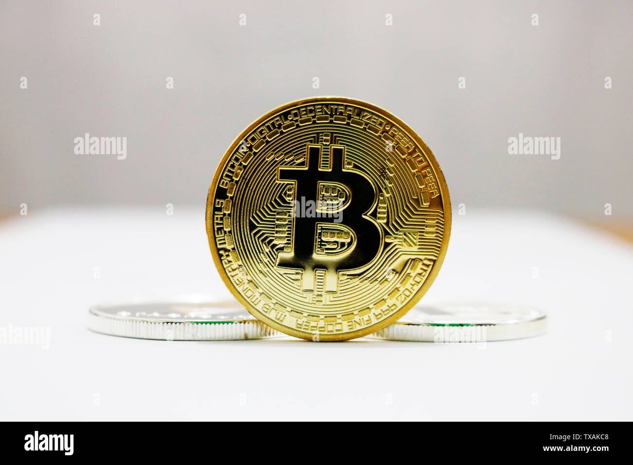 Bitcoin tokens hi-res stock photography and images - Alamy