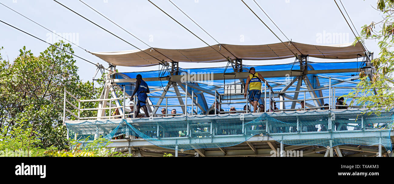LABADEE, HAITI - February 19, 2017: Labadee is a port located on the ...