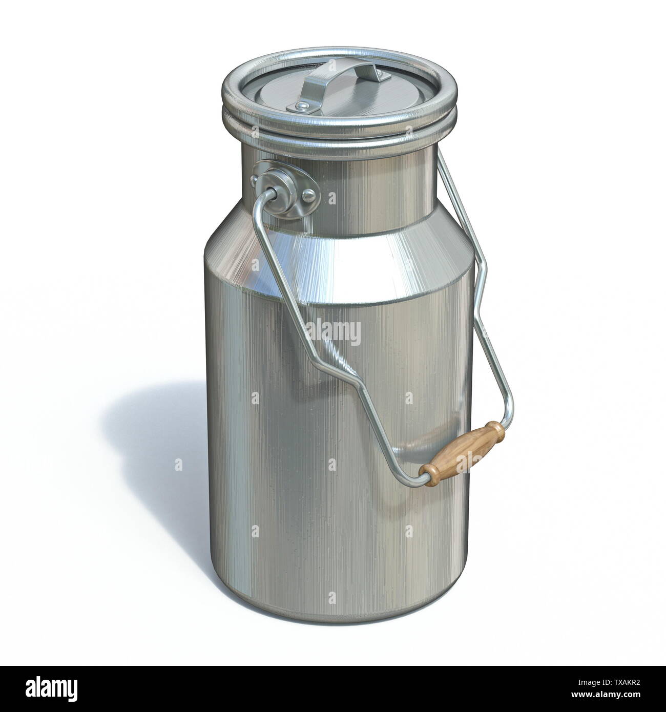 Container for milk 3D render illustration isolated on white background ...