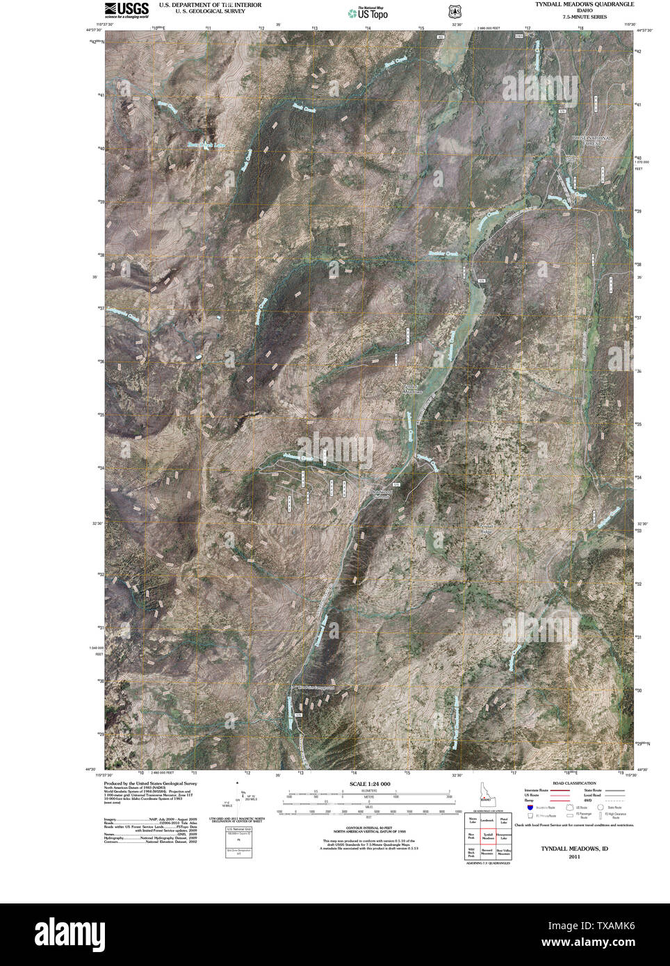 Map of tyndall hi-res stock photography and images - Alamy